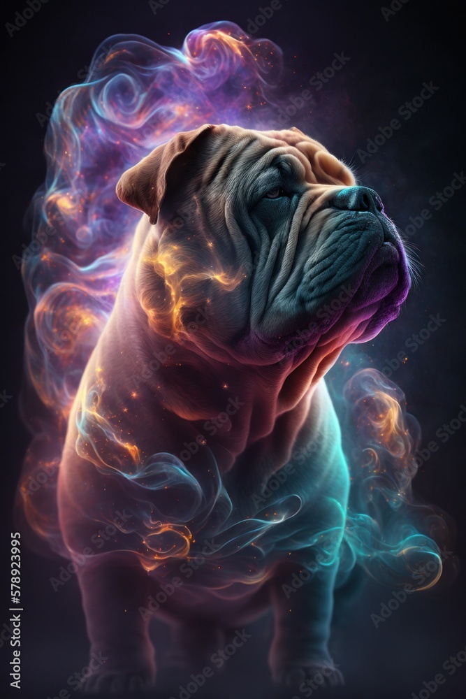 Beautiful Artistic Spiraling Galaxies Star and Iridescent Nebulae in ...