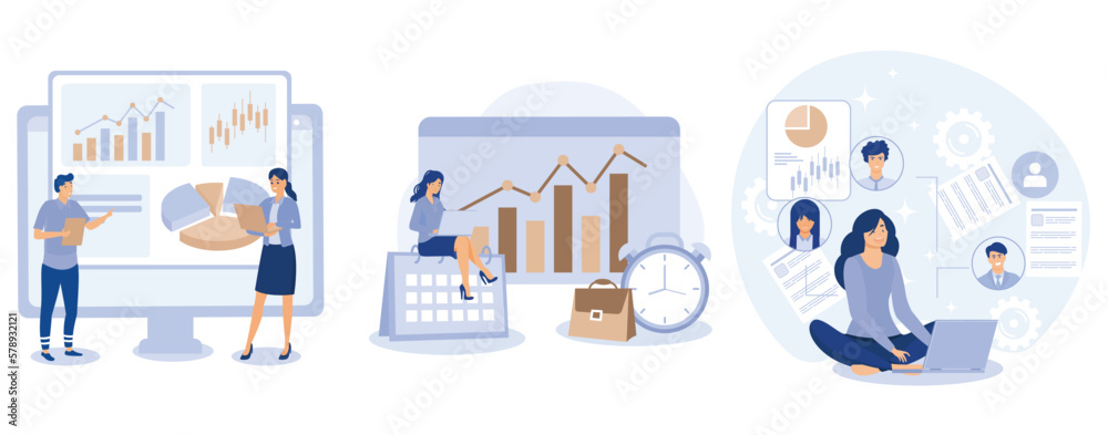 Business management concept, Innovation management software, time and ...