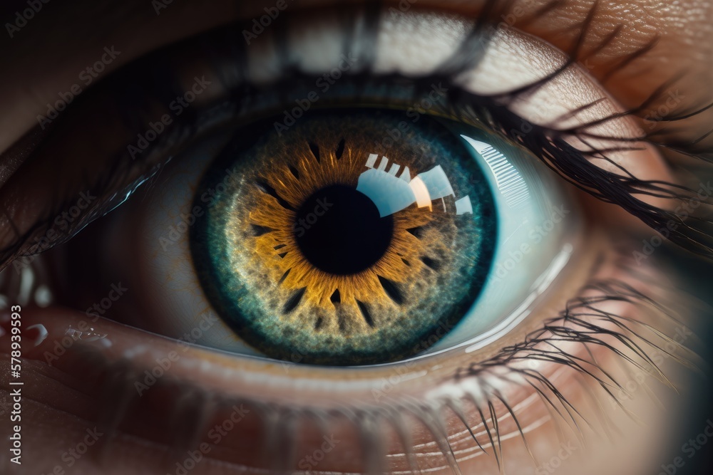 Beautiful Magazine-Style Photography of a Black Human Eye Stock ...