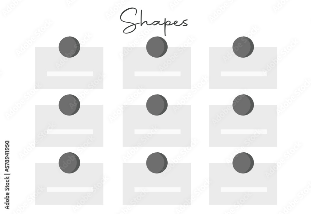 Id card shape icon, symbol, post it notes, shapes. Can be used for ...