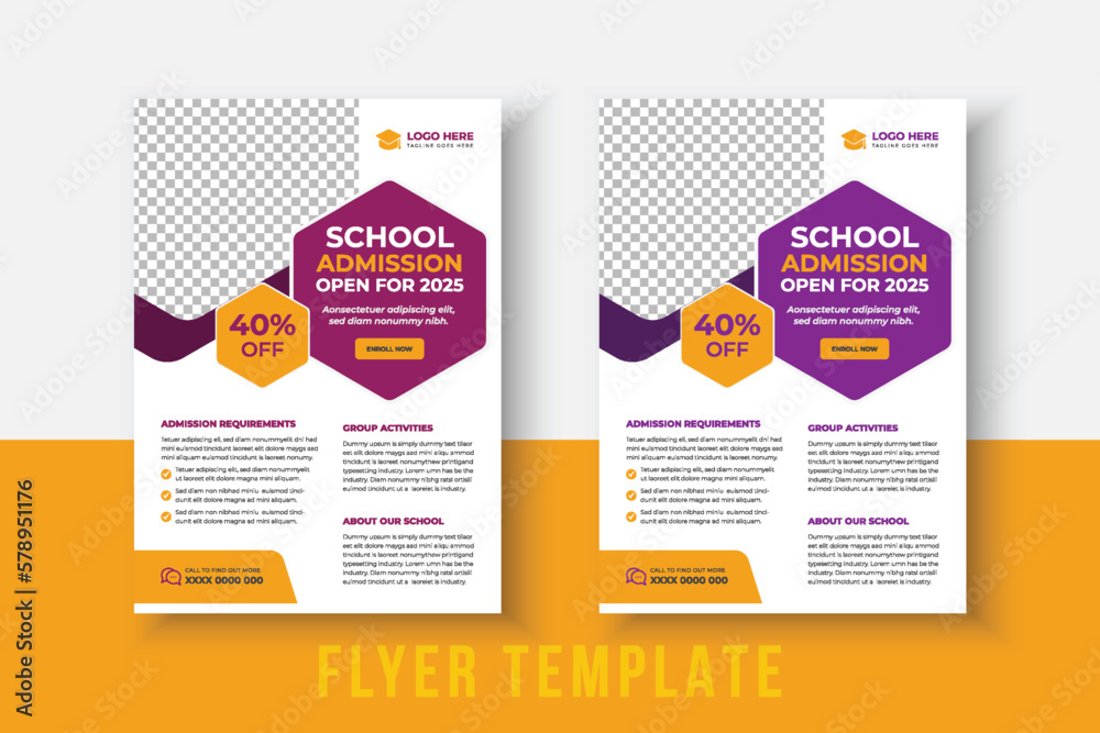 Kids Education Flyer - Kids Back to School Education Admission flyer ...