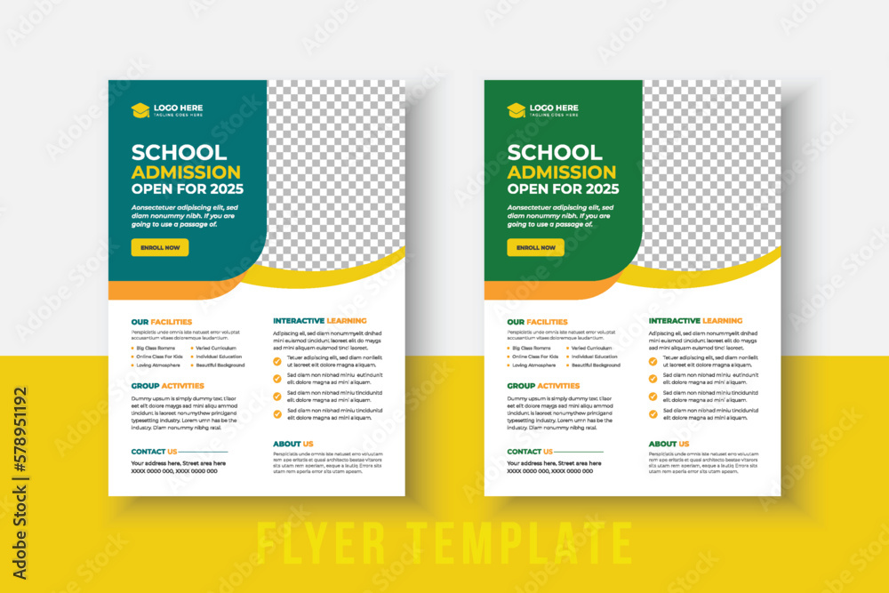 Kids Education Flyer - Kids Back to School Education Admission flyer ...