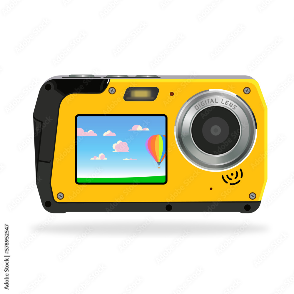 Camcorder Video Camera Dual Screen Digital Vlogging Recorder cartoon ...