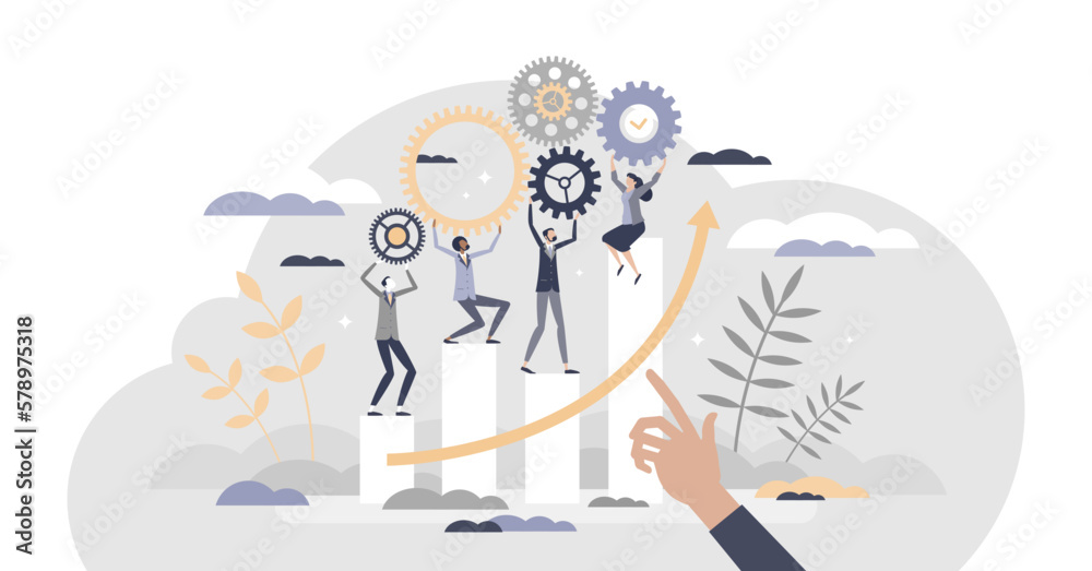 HR Employee performance evaluation and work progress improvement tiny ...