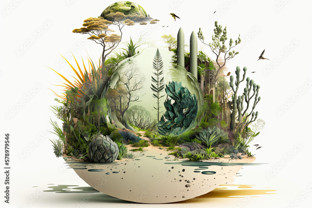 Biodiversity, Ecosystem. Ecology and endangered bio life. How to ...