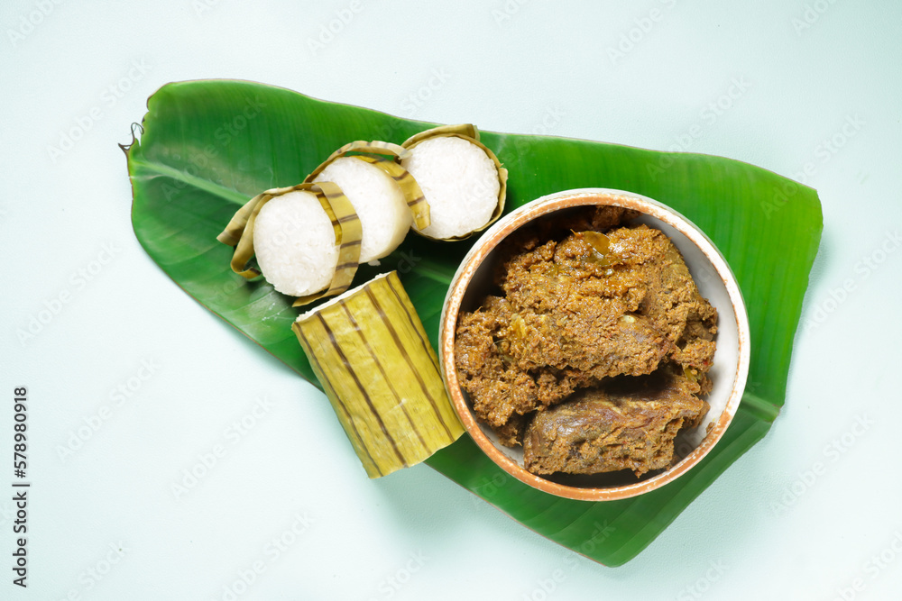 Lemang or Glutinous Rice Wrapped with Banana Leaf is a Traditional ...