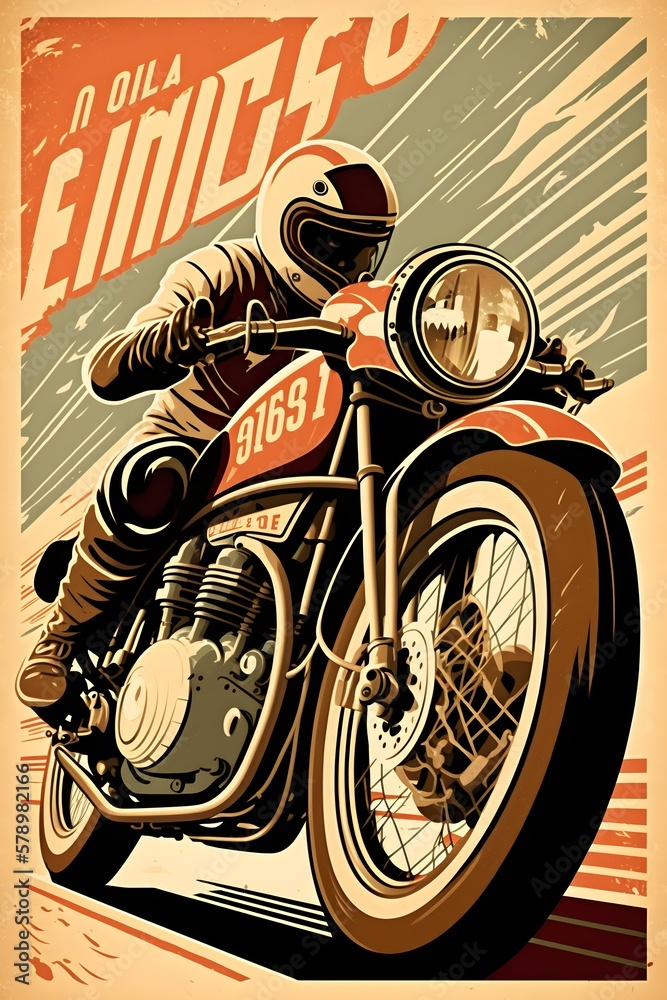 Vintage Motorcycles Posters
