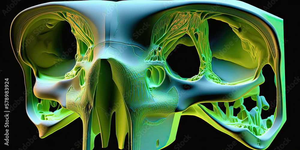 Computer Tomography of Maxillary Sinus with Nasal Septum - Generative ...