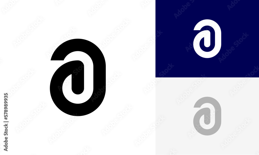 letter A lowercase initial logo design vector Stock Vector | Adobe Stock