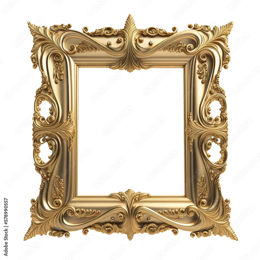 Shiny Glowing Realistic Rectangle Boarder created with Generative AI ...