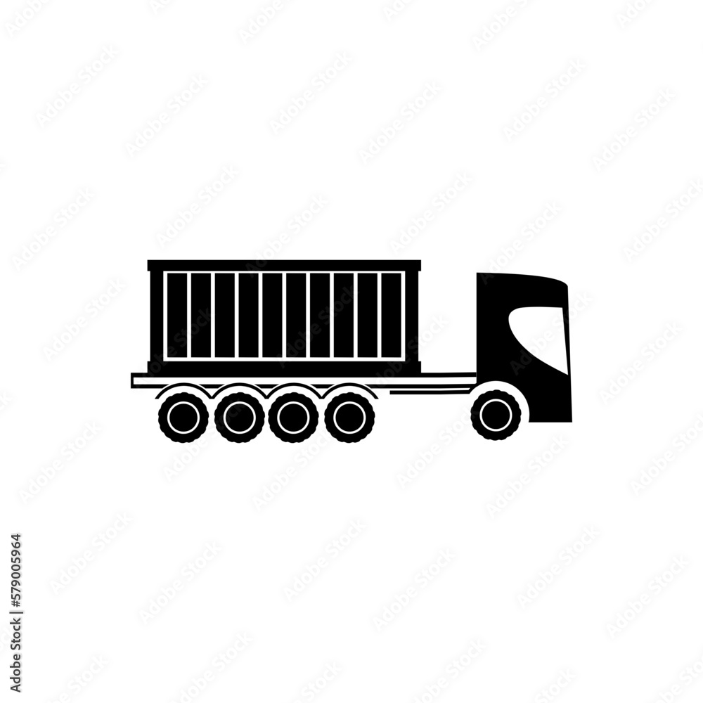 Vetor de Freight hauling. Logistics hauling. Lorry hauling vector ...