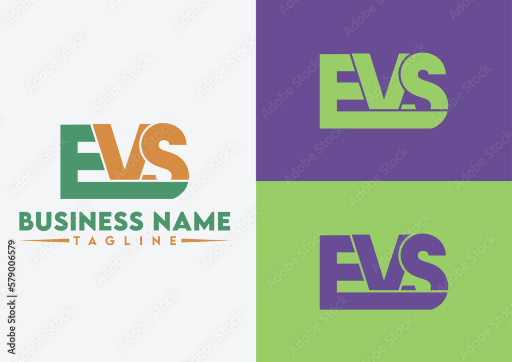Letter EVS logo design, EVS letter logo Stock Vector | Adobe Stock
