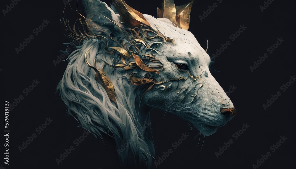 The anthropomorphic wolf. Wild animal in human clothes, wallpaper ...