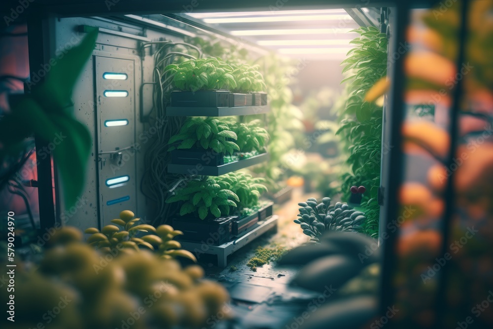 Experience the Futuristic Beauty of a Bionic Farm: Hyper-Detailed Vertical Agriculture and ...