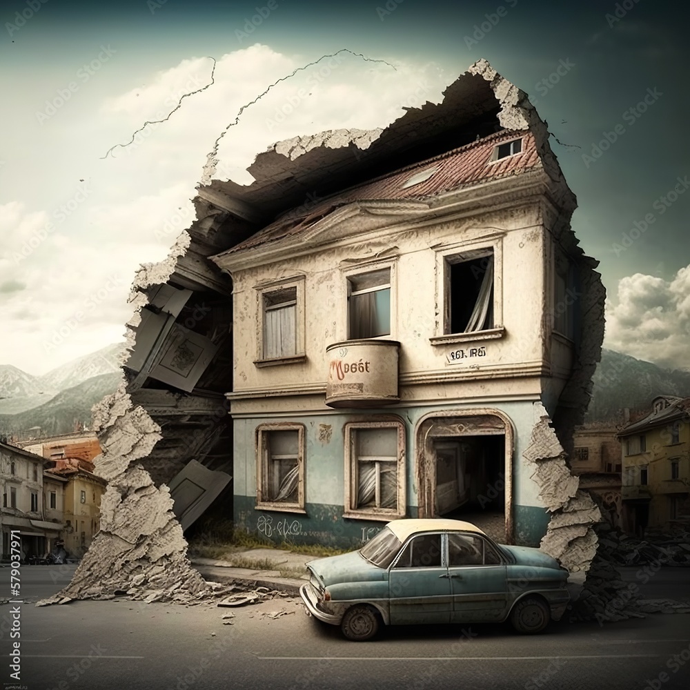 Romania earthquake europe the unfortunate moment of the collapse of the ...