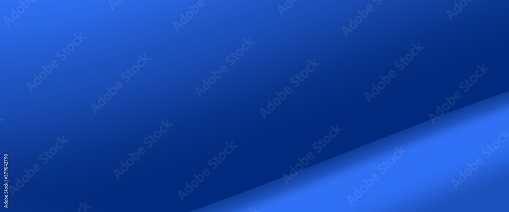 3D Abstract blue banner template design in bluish colors & a horizontal ...