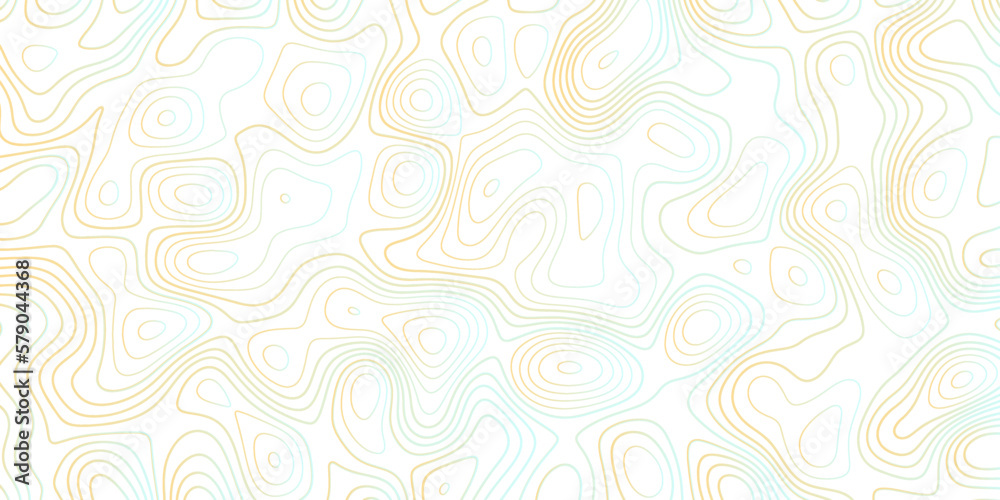 Abstract Topographic map background with wave line. gradient multicolor ...
