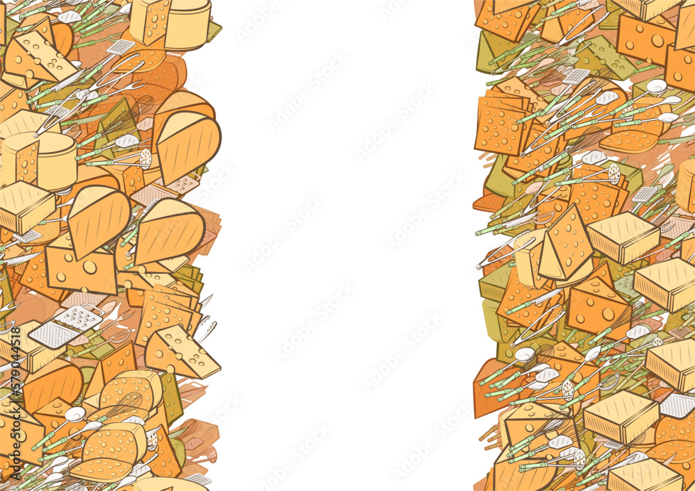 Background pattern abstract design texture. Cheeses and Cutlery ...