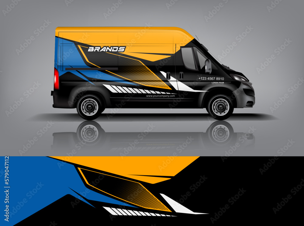 Grafika wektorowa Stock: Car decal design vector. Graphic abstract ...