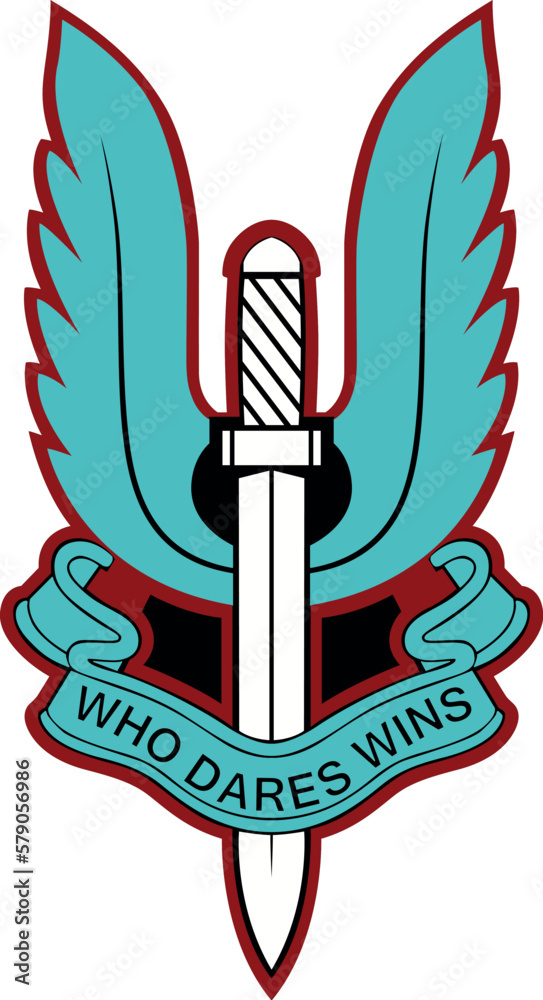 SAS Who Dares Wins Coloured Layered Cutfile, cricut ,silhouette, SVG ...