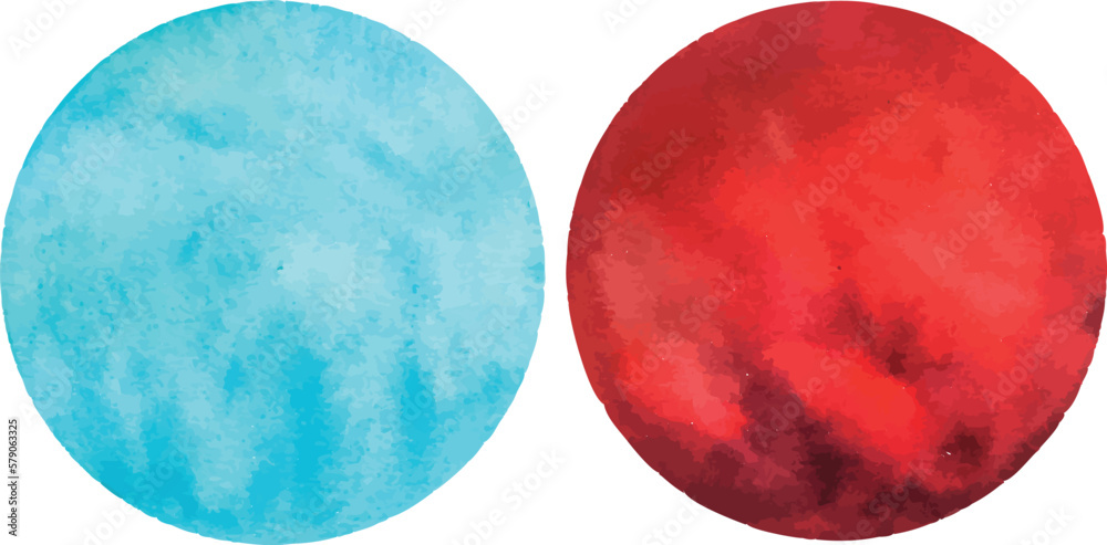 Planets realistic transparent set with planets isolated vector ...