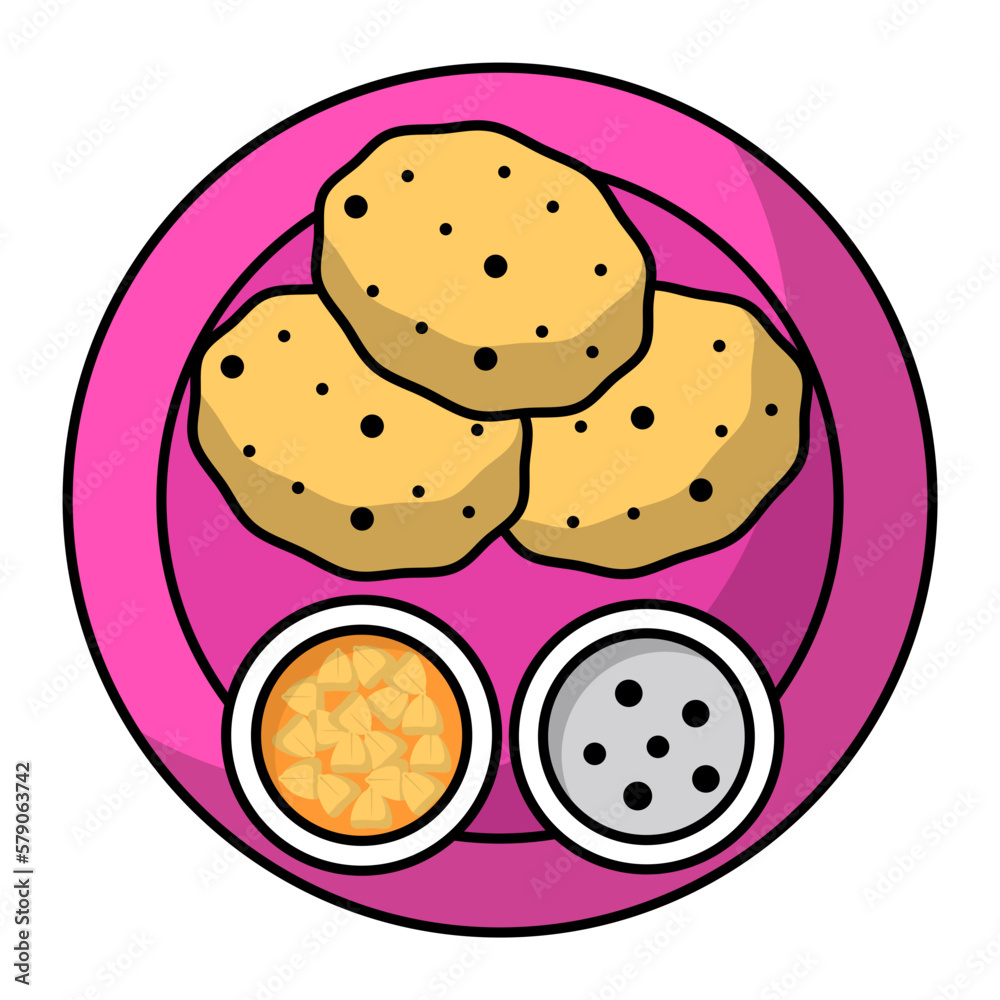 chholay bhaturey Concept, Indian Chickpea Curry with Fried Flatbreads ...