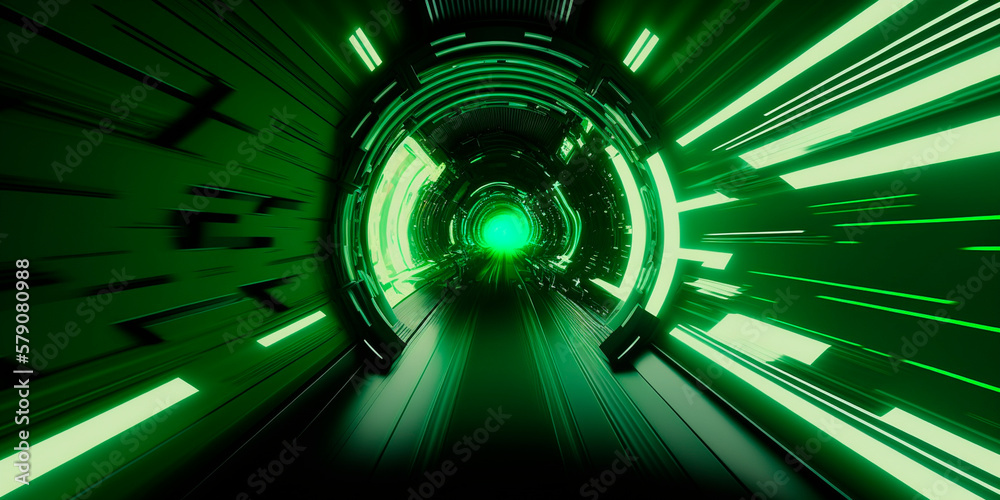 Warping Through Dimensions: Abstract Representation of a Time Tunnel ...