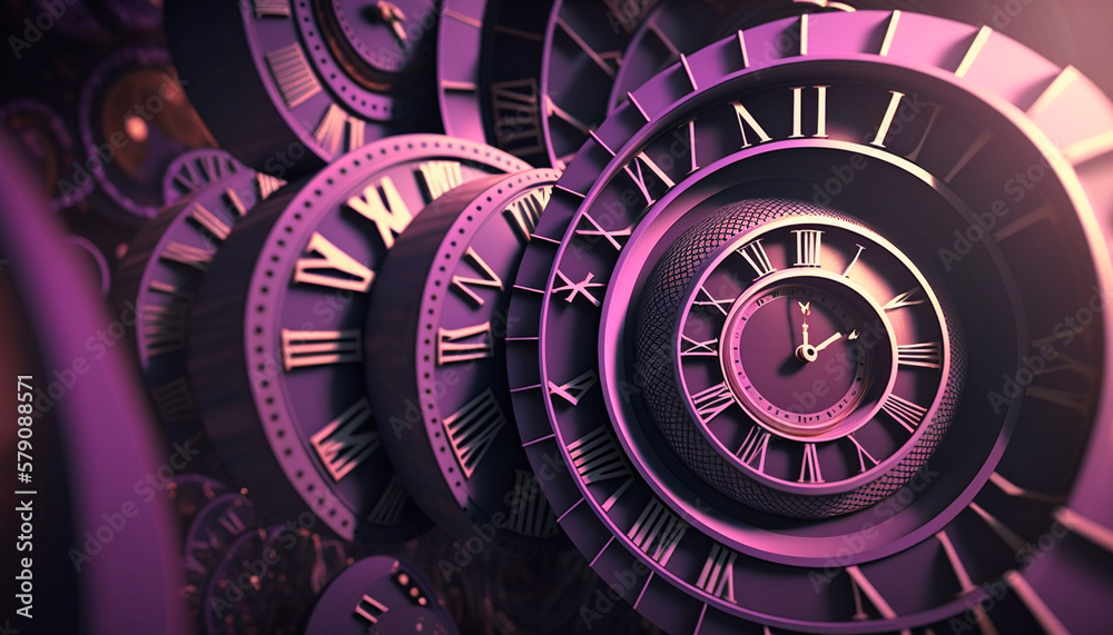 Chrono Portals: Time Travel through Strange Clock Faces and Symbols ...