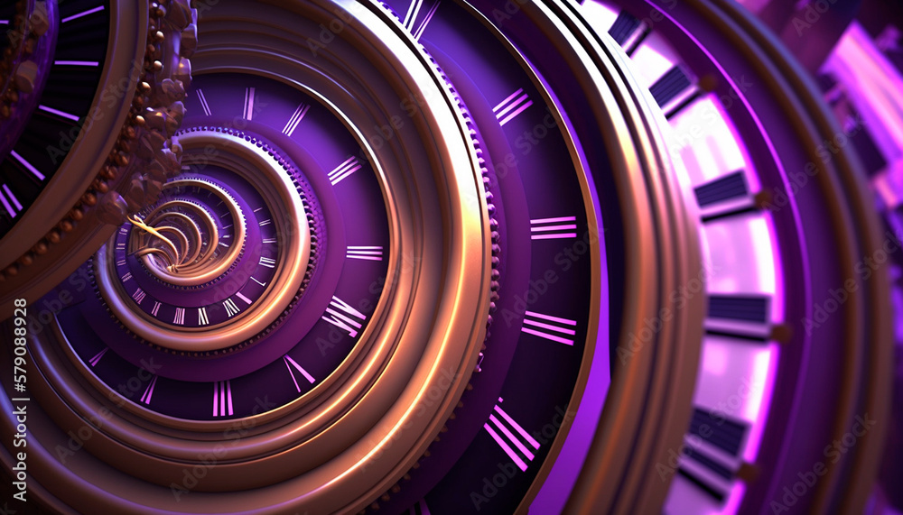 Chrono Portals: Time Travel through Strange Clock Faces and Symbols ...