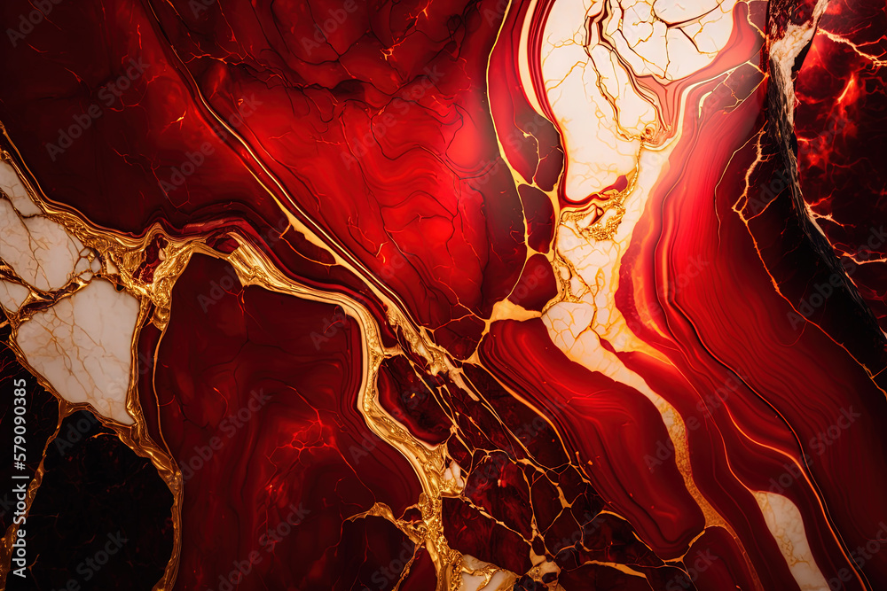 Red and gold marble background. Luxury marble stone texture. Invitation ...