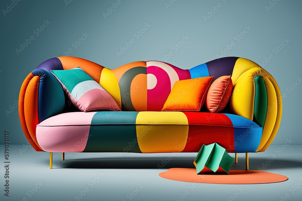 Modern futuristic couch design, with fluiModern futuristic couch design ...