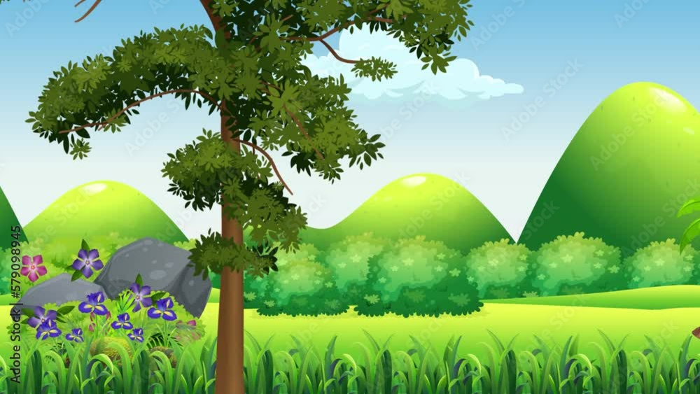 Animated Forest Background With Camera Moving From Left To Right ...