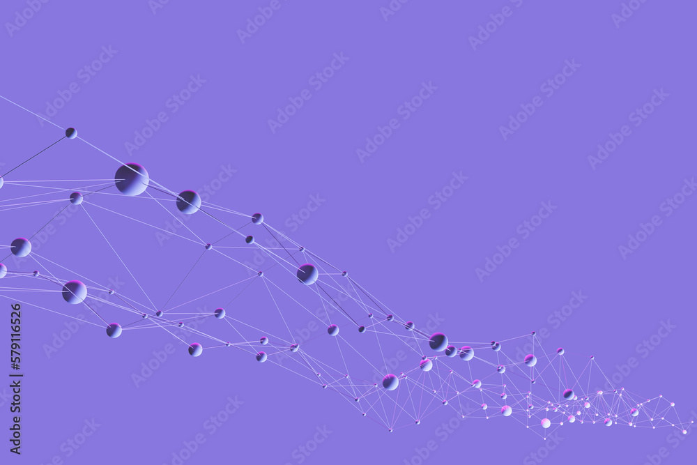 Scientific decoration. Background for research presents. Purple texture ...
