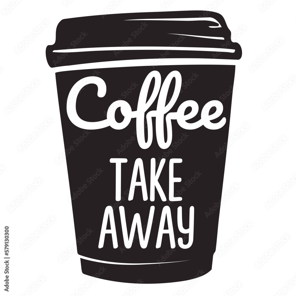 Coffee take away. Coffee to go. Paper takeaway cup with plastic lid ...