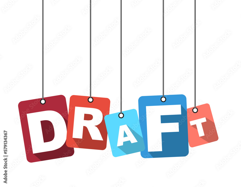 Colorful vector flat design background draft. It is well adapted for ...