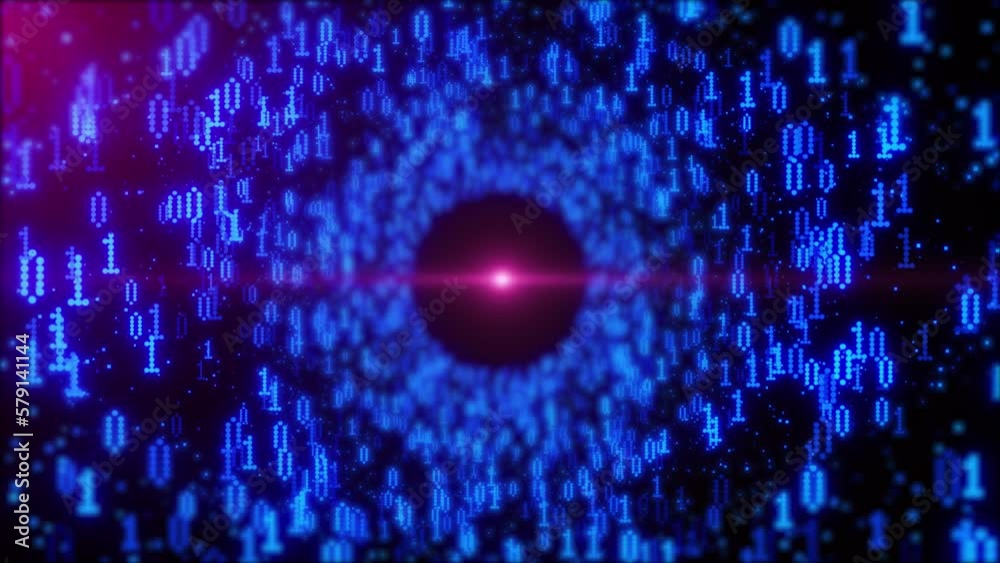 Binary Code Tunnel Animation Abstract Data Transfer Background ... Binary Code Tunnel Animation Abstract Data Transfer Background ...