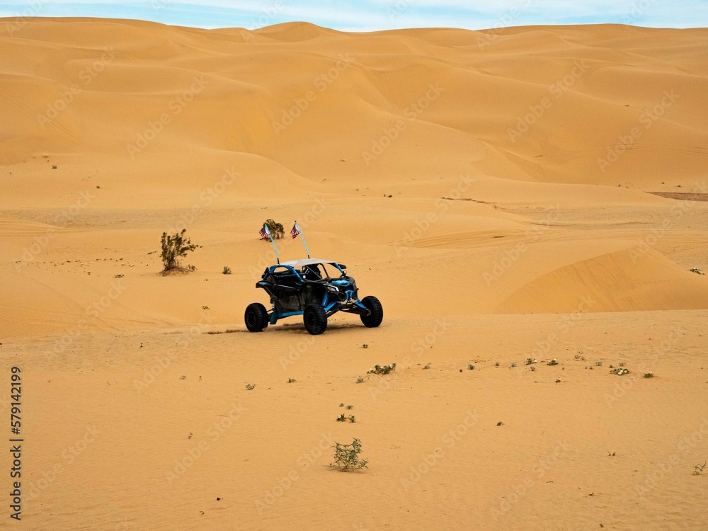 Canam UTV side by side off-roading in Glamis Desert Stock Photo | Adobe ...