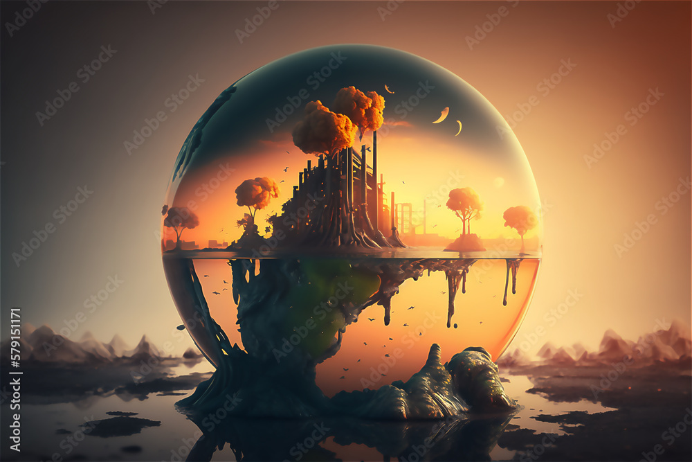 planetary crisis of global warming, pollution, and climate change ...