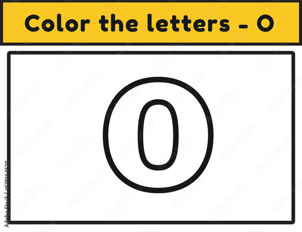 Alphabet letter O. Tracing Worksheet. ABC Activities and Exercises for ...