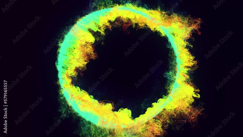 Shockwaves. Glow particles spread like Ink effect. Luma matte as alpha ...