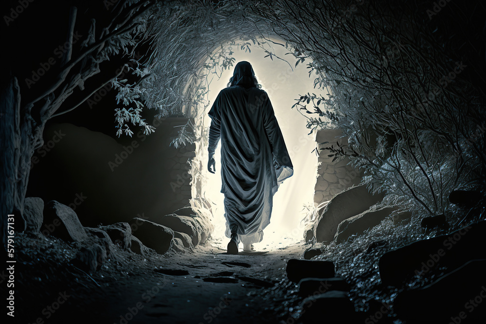 Christ Rose From The Grave, Jesus coming out of the tomb, Romans 6.9 We ...