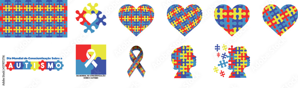 Póster DIA DO AUTISMO, AUTISMO, AUTISTA, DIA MUNDIAL DE CONSCIENTIZAÇÃO ...