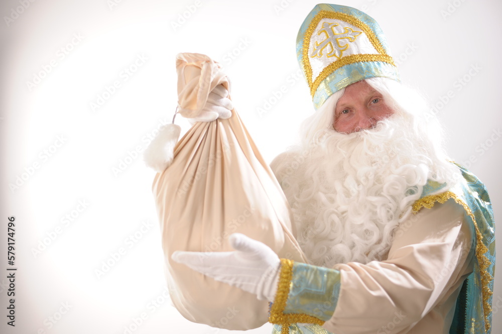 different positive emotions of St. Nicholas the Wonderworker who was ...