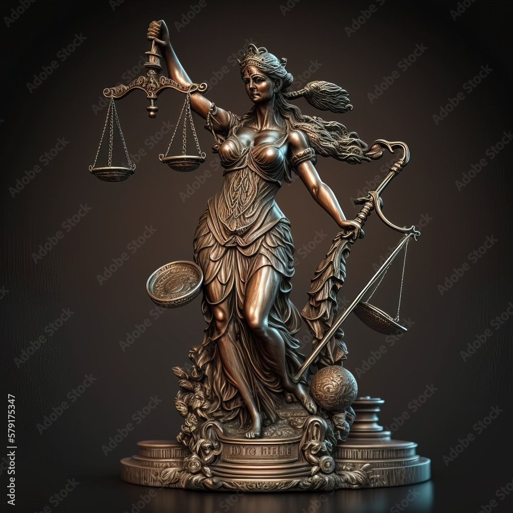 statue of lady justice ilustração do Stock | Adobe Stock