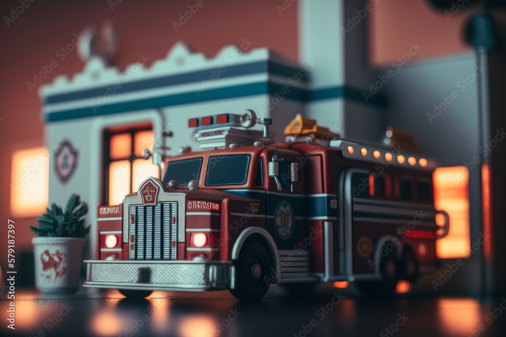 Dragon Fire Station: A hyper-detailed world of rescue with Bokeh and ...