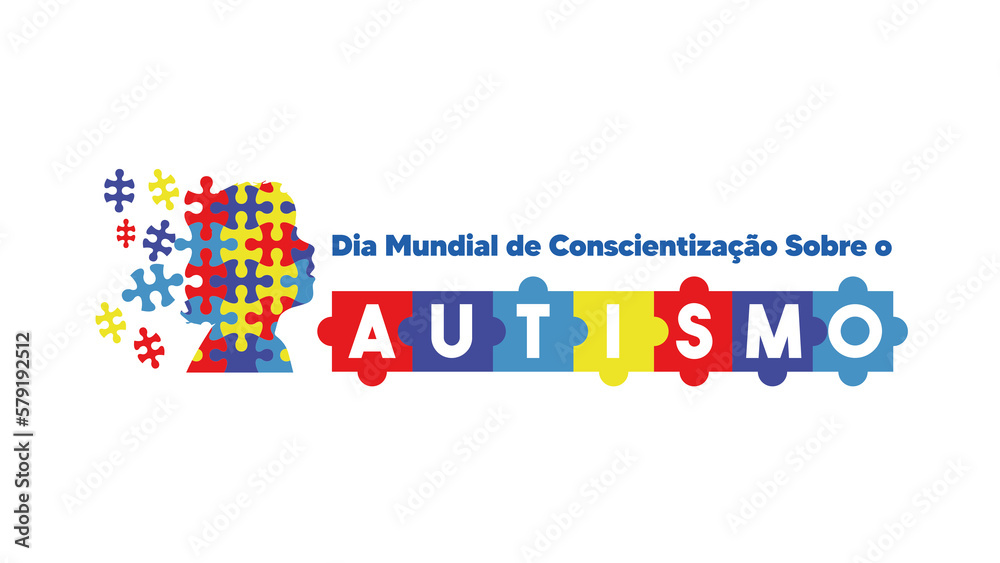 Fototapeta mapa świata dla dzieci DIA DO AUTISMO, AUTISMO, AUTISTA, DIA ...