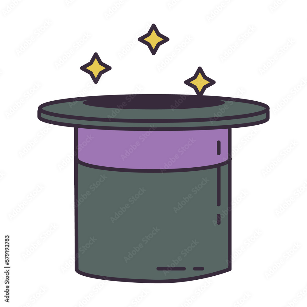 magic hat PNG image with transparent background Stock Illustration ...