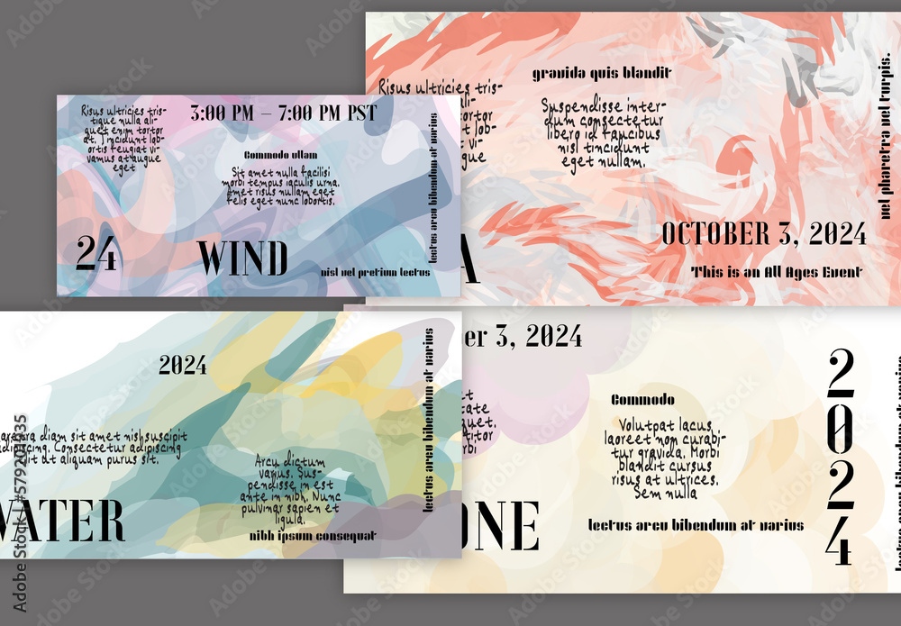 Web Banner With Transparent Overlapping Shapes Creating Vector ...