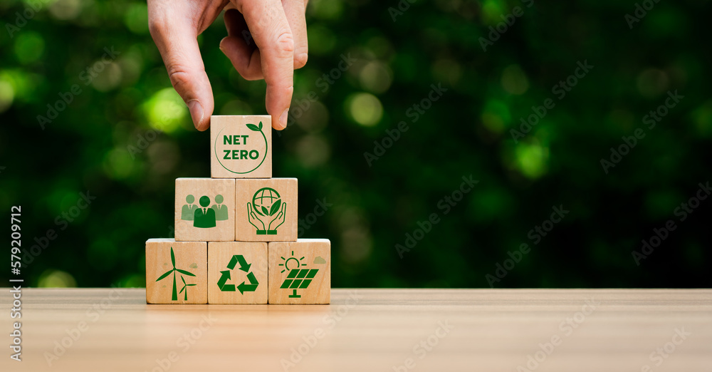 Net zero by 2050. Carbon neutral. Net zero greenhouse gas emissions ...