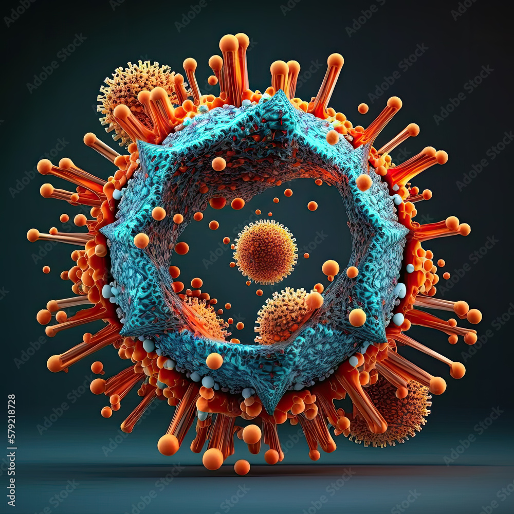 This illustration visualizes the process of COVID-19 virus inside the ...
